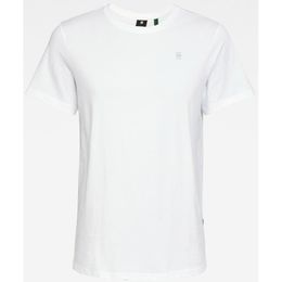 G-Star Raw G-Star Herren G-STAR T-Shirt &raquo;Base-S T-Shirt&laquo; mit kleinem Logo-Detail wei&szlig; L (52/54)