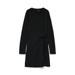 V&eacute;ro Moda Vero Moda Damen Minikleid &raquo;VMJILL LS DRESS JRS NOOS&laquo; Materialmix, regular fit schwarz L, N-Gr