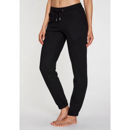 H.I.S. H.I.S Damen Jogginghose innen weich angeraut und mit seitlichen Taschen schwarz 36/38, N-Gr