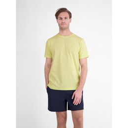 Lerros Herren Lerros T-Shirt mit Logo-Stickerei gelb XXL