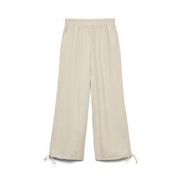 V&eacute;ro Moda Vero Moda Hose mit weitem Beinschnitt in Oatmeal | Gr.: L