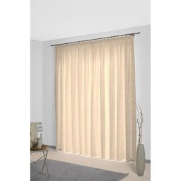 WIRTH Vorhang &raquo;Telfort&laquo; Multifunktionsband 1 Stk. tlg. gold Jacquard, Baumwolle, Polyester 145cm, Multifunktionsband, 132cm