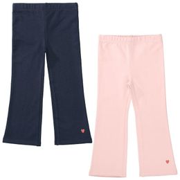 STACCATO M&auml;dchen STACCATO Leggings 2er Pack, mit Herz-Print und ausgestelltem Bein, f&uuml;r Girls 92/98, N-Gr