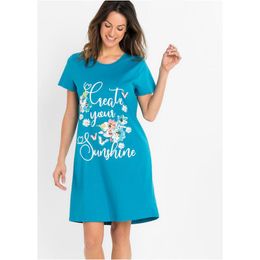 bonprix Damen bonprix Nachthemd Packung, 2 tlg. f&uuml;r entspannte Stunden zu Hause, aus Baumwolle, mit kurzem Arm 52/54 (XXL), N-Gr