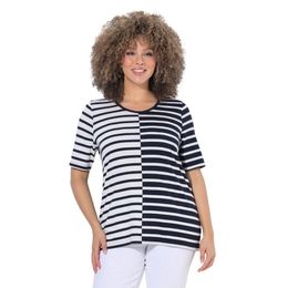 Ulla Popken Shirt in marine | Gr.: 58-60