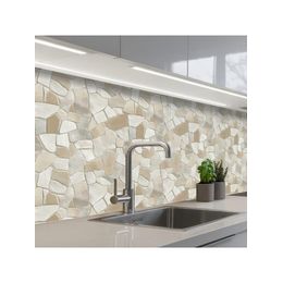 OnlyWow K&uuml;chenr&uuml;ckwand Steinmauer | Gr.: 80 x 60 cm