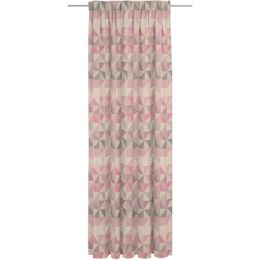Adam Vorhang &raquo;Bio Bel&laquo; Multifunktionsband 1 Stk. tlg. aus 100% Bio-Baumwolle rosa Jacquard, Baumwolle 145cm, Multifunktionsband, 142cm
