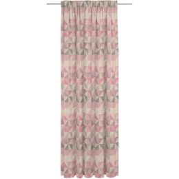 Adam Vorhang &raquo;Bio Bel&laquo; Multifunktionsband 1 Stk. tlg. aus 100% Bio-Baumwolle rosa Jacquard, Baumwolle 255cm, Multifunktionsband, 142cm