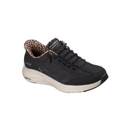 Skechers Sneakers Low Contour Foam - Cozy Fit Leopard Dream in schwarz | Gr.: 42