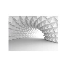 WALLARENA Fototapete 3D in Grau | Gr.: 150 x 105 cm