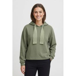 Pieces Damen Pieces Kapuzensweatshirt &raquo;PCCHILLI LS GLITTER HOODIE NOOS BC&laquo;, mit Kordelzug in Kontrastfarbe gr&uuml;n XS