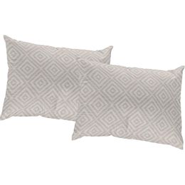 WIRTH Dekokissen &raquo;Telfort&laquo; braun Obermaterial: 100% Polyester B/L: 40cm x 60cm, 2 Stk.