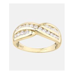 Vanlere Eternity-Ring aus 375 Gelbgold mit Zirkonia | Gr.: 56
