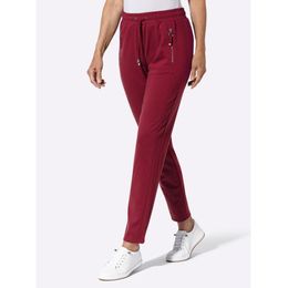 WITT WEIDEN Jogg Pants in dunkelrot | Gr.: 19