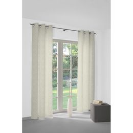 WIRTH Vorhang &raquo;Telfort&laquo; &Ouml;sen 1 Stk. tlg. grau Jacquard, Baumwolle, Polyester 175cm, &Ouml;sen, 132cm