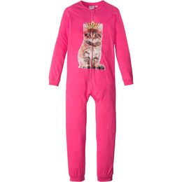 bonprix Kinder bonprix Schlafoverall mit langem Arm, mit Rei&szlig;verschluss, mit Kinnschutz am Rei&szlig;verschluss 152, N-Gr