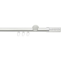 Liedeco Gardinenstange &raquo;Innenlaufgarnitur 20 mm Power Zylinder Acryl&laquo; &Oslash; 20 mm 1 l&auml;ufig-l&auml;ufig Fixma&szlig; Gardinenstange Komplett grau Aluminium B/L: 120cm &Oslash; 20mm,
