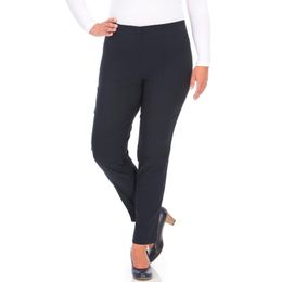 KjBRAND Damen KjBRAND Stoffhose &raquo;Susie XS Ankle Bengaline&laquo; Sommerhose mit Schlupfbund blau 48 (24), K-Gr