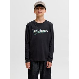 Jack & Jones Jack & Jones Junior Kinder Langarmshirt &raquo;JJTOM TEE LS CREW NECK JNR&laquo; Baumwolle, regular fit schwarz 140