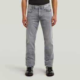 G-Star Raw G-Star Herren G-STAR Straight-Jeans &raquo;Mosa Straight&laquo; mit hellen N&auml;hten grau 31, L&auml;nge 34