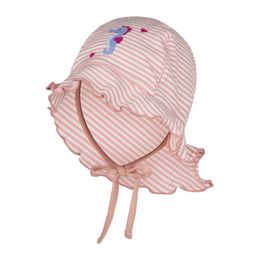 Sterntaler Badem&uuml;tze mit Nackenschutz Seepferd in zartrosa | Gr.: 55 cm