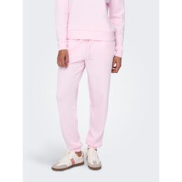 Only Play Damen Only Play Sweathose &raquo;ONPLOUNGE HW SWEAT PNT - NOOS&laquo; mit Kordelzug rosa XL (42), N-Gr
