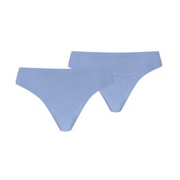 Puma Damen Puma String &raquo;Puma WOMEN INVISIBLE COTTON STRINGS 2P&laquo; nahtlose R&auml;nder f&uuml;r eine unsichtbare Passform blau XL