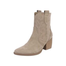 Ital-Design High Heel in Grau und Gr&uuml;n | Gr.: 39