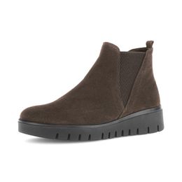 Gabor Damen Chelseaboots &raquo;DAVOS&laquo; , Keilboots, Ankleboots in Komfortweite H (= sehr weit) braun 35