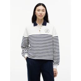 Tommy Hilfiger Damen Sweatshirt &raquo;TH ROUNDAL COLLAR SWTSHT&laquo;, Regular fit, Baumwolle wei&szlig; L (42/44)