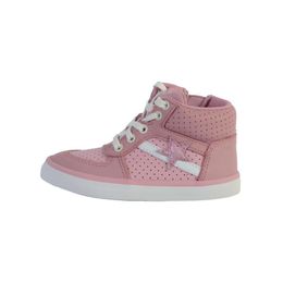 Clarks Hohe Leder-Sneaker f&uuml;r Kinder &bdquo;City Flake&ldquo; Rose | Gr.: 22