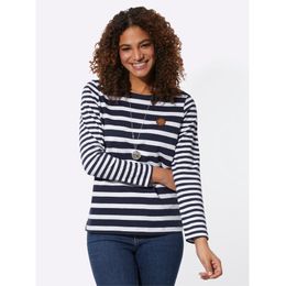 WITT WEIDEN Shirt in marine-wei&szlig;-geringelt | Gr.: 36