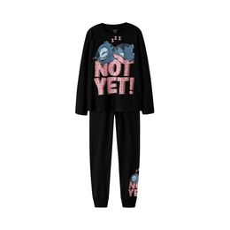 name it Pyjama 'Anda Stitch' in schwarz | Gr.: 110/116