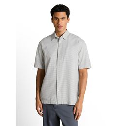 Tom Tailor Denim Herren Tom Tailor Denim Kurzarmshirt mit Streifen Muster wei&szlig; XXL