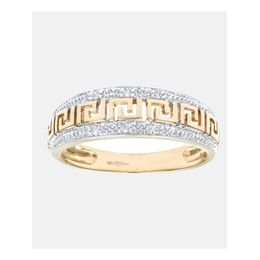 Diamant L'&eacute;ternel Ring aus 375 Gelbgold mit Diamant | Gr.: 56
