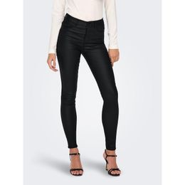 Jacqueline de Yong Jdy Damen JDY Lederimitathose &raquo;JDYNEWTHUNDER COATED HIGH SKN PNT NOOS&laquo; schwarz S (36), L&auml;nge 32