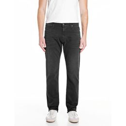 Replay Herren Straight-Jeans &raquo;Aideen&laquo; im 5-Pocket-Stil schwarz 36, L&auml;nge 34