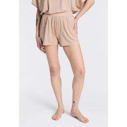 BOSS Damen BOSS Schlafshorts &raquo;B Logo&laquo; beige L, N-Gr