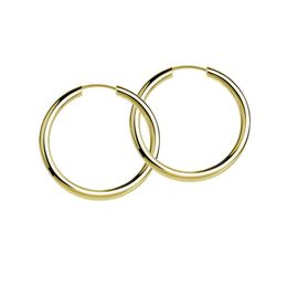 Aniston Jewelry & Watches Damen Aniston JEWELRY & WATCHES Paar Creolen &raquo;Schmuck Geschenk Silber 925 Ohrringe Basic 2 mm breit&laquo; Made in Germany 20, 