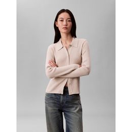 Calvin Klein Jeans Damen Strickjacke Regular fit mit Glitzer und Rundhalsausschnitt XS (36)