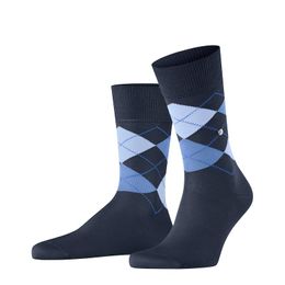 Burlington Herren Socken &raquo;Manchester&laquo; Einheitsgr&ouml;&szlig;e 40-46, Argyle-Muster, -Clip blau 40