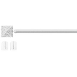 GOOD LIFE Scheibenstange &raquo;Quadrat&laquo; &Oslash; 10 mm 1 l&auml;ufig-l&auml;ufig ausziehbar silber Kunststoff, Metall L: 85cm - 150cm &Oslash; 10mm, 1 l&auml;ufig