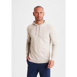 H.I.S. H.I.S Herren Hoodie &raquo;, Strickpullover mit Kapuze&laquo;, Feinstrick aus pflegeleichter Baumwollmischung beige XL (56/58)