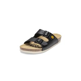 vitaform Vollrindleder Pantoletten in schwarz WS | Gr.: 43