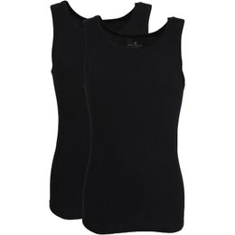 Tom Tailor Herren Tom Tailor Tanktop &raquo;Montana&laquo; Rundhalsausschnitt, slim fit, basic, elastisch, h&uuml;ftbedeckend schwarz XXL