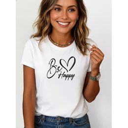 RMK T-Shirt Happy WEISS-Schwarz | Gr.: XXL