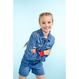 Kids Only M&auml;dchen KIDS Only Jeansjacke &raquo;KOGLUMI LS JACKET DNM PIM NOOS&laquo; ohne Kapuze kurz, in klassischer Form blau 158