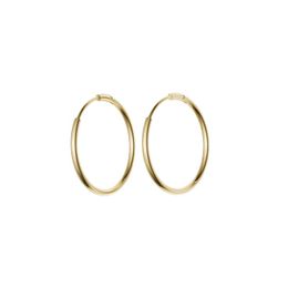 Firetti Damen Paar Creolen &raquo;Schmuck Geschenk Silber 925 Ohrringe 1,3 mm breit&laquo; Made in Germany gold 17,5, Silber 925 (Sterlingsilber)