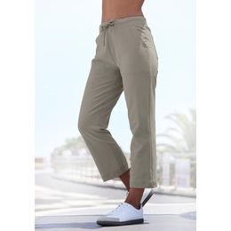 ELBSAND Damen Sweathose &raquo;Vanya aus bequemen Jersey&laquo; bequeme 7/8 Hose f&uuml;r den Sommer, Schlupfhose L (40), N-Gr