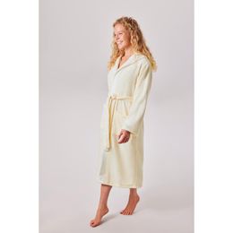 OTTO home Unisex-Bademantel &raquo;Miia, ideal f&uuml;r Sauna, Spa & im Urlaub&laquo; 1 Stk. weich und kuschelig, pl&uuml;sch, f&uuml;r Damen und Herren, S-XL beige Microfaser M